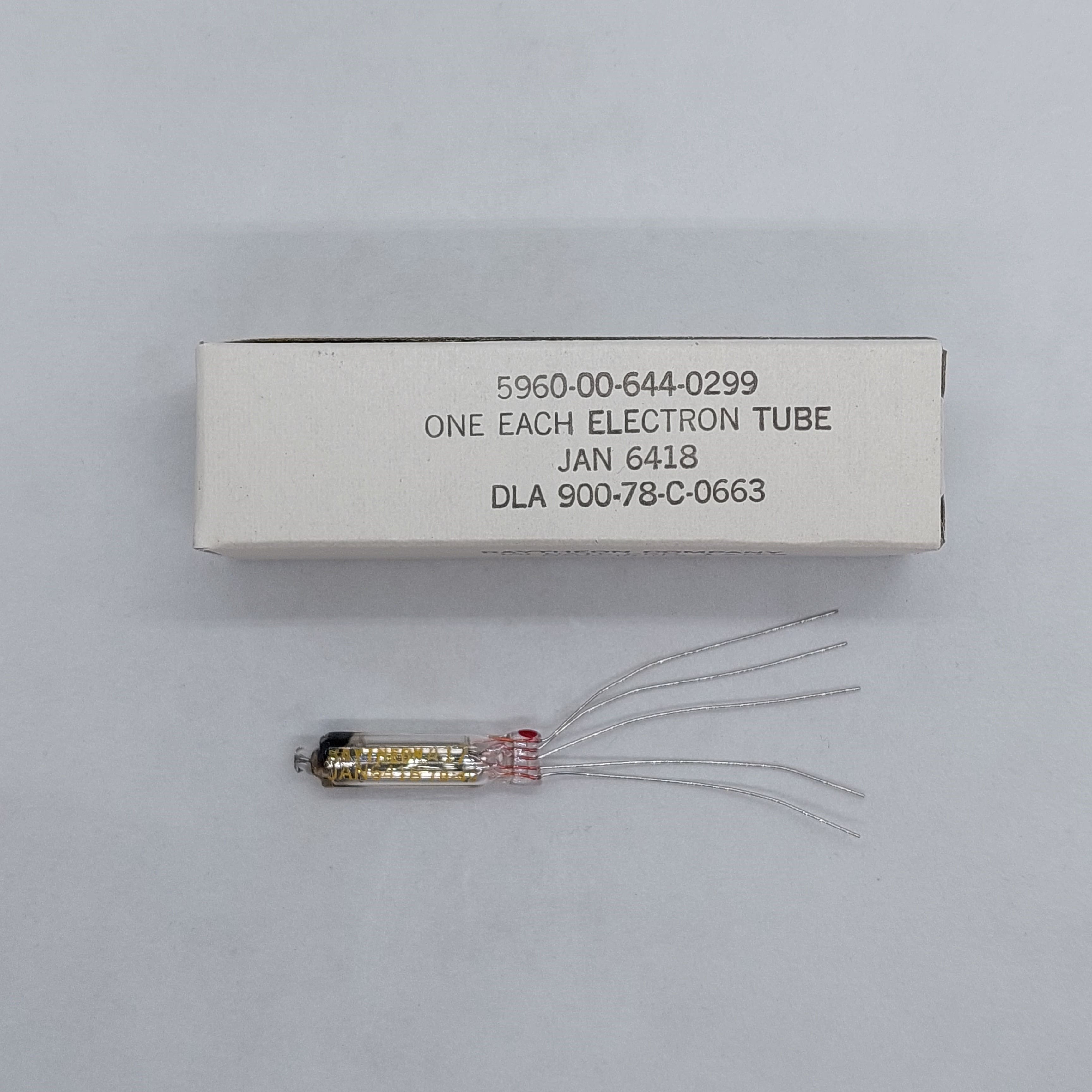 6418 JAN RAYTHEON NOS VALVE TUBE - Langrex