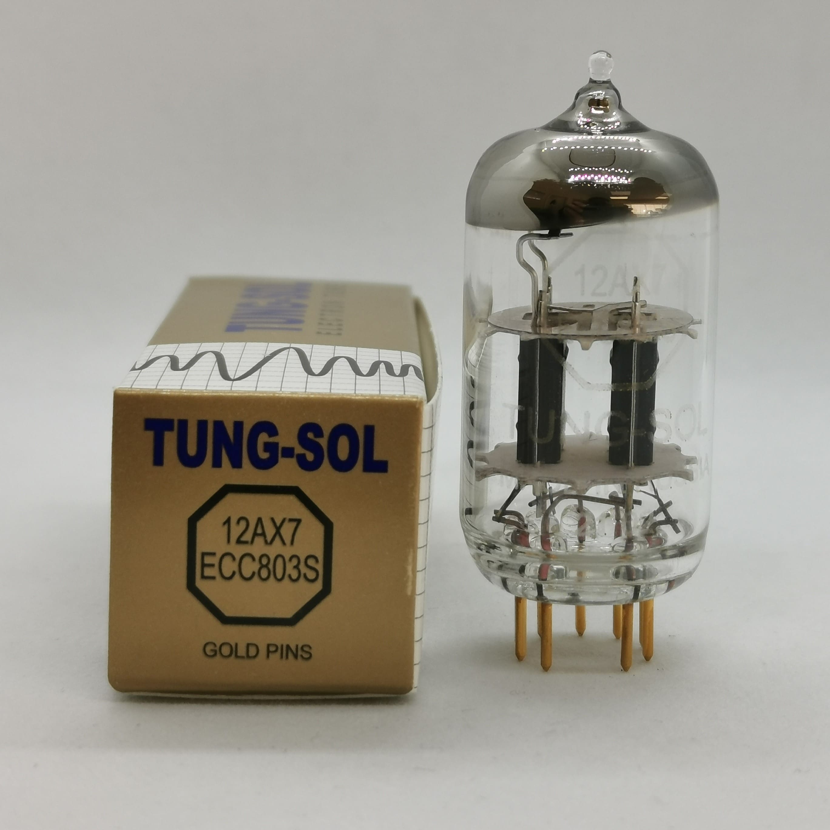 ECC803S 12AX7 TUNG-SOL GOLD PIN NEW & BOXED VALVE TUBE - Langrex