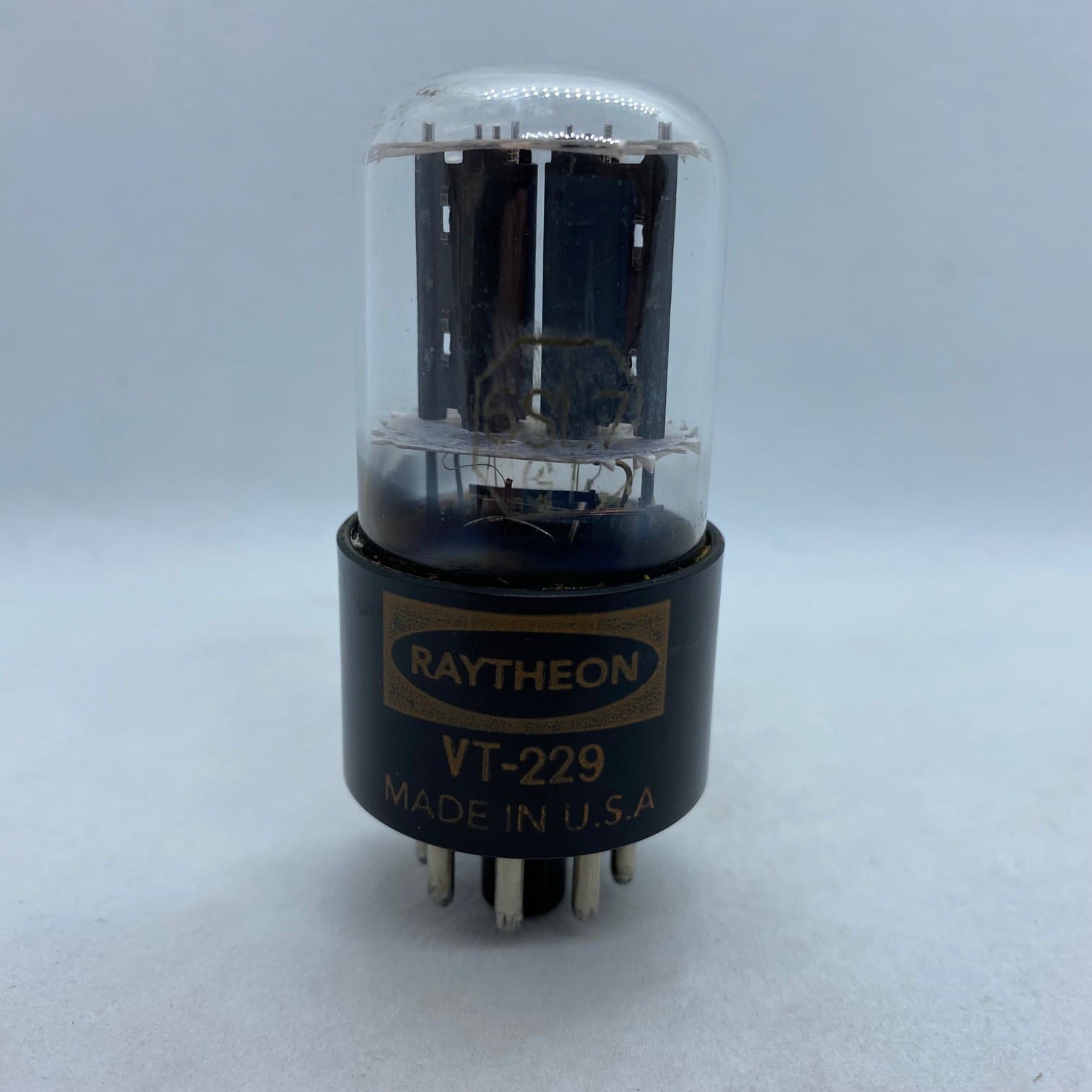 6SL7GT VT229 RAYTHEON SQUARE GETTER NOS VALVE TUBE (LC98) - Langrex