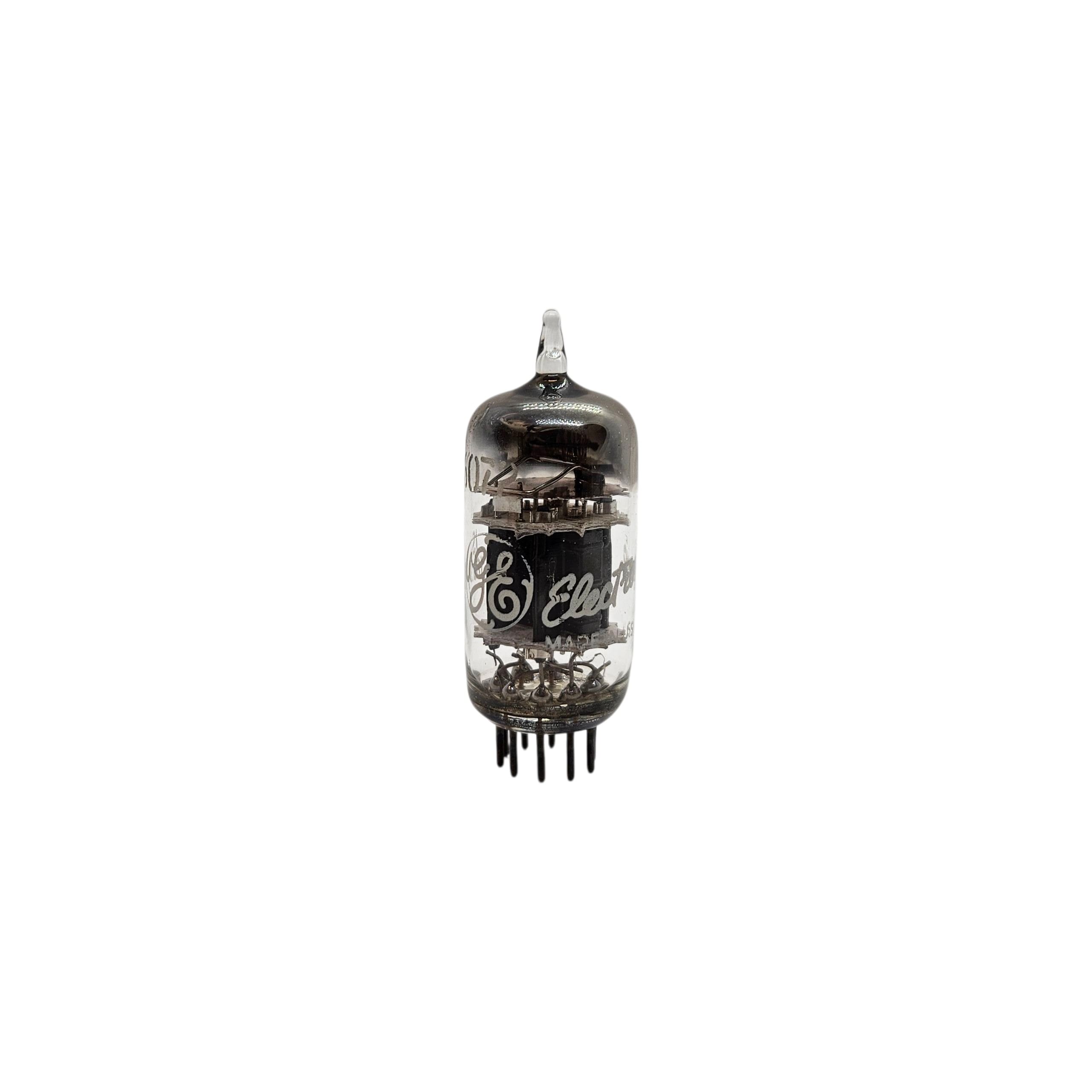 6072 12AY7 GE SQUARE GETTER BLACK PLATE NOS VALVE TUBE (LC74) - Langrex